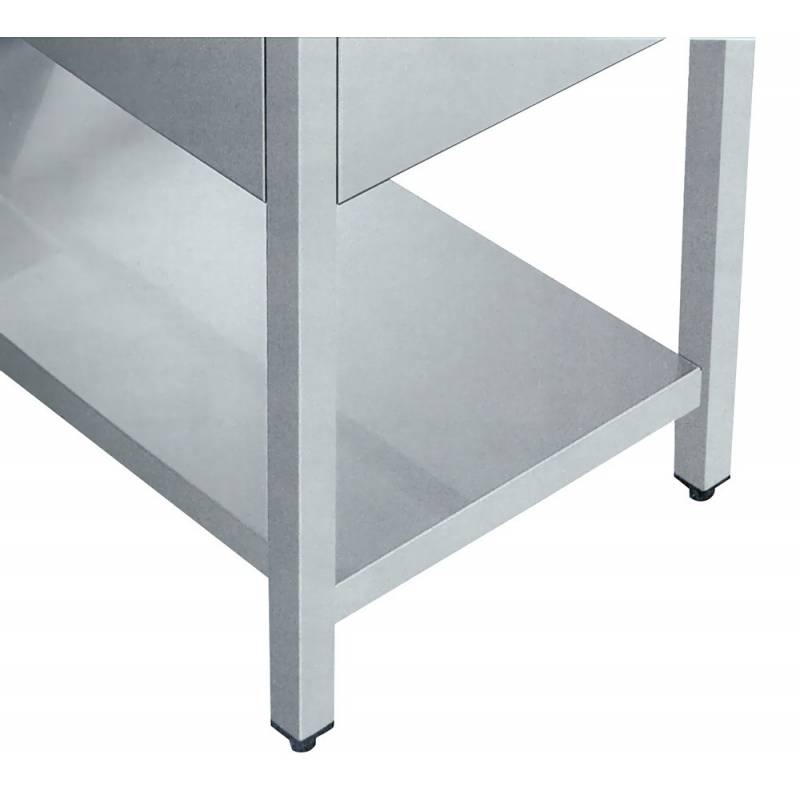 Industrial stainless steel sink with frame, shelf and a bowl 1000x700 Nofer