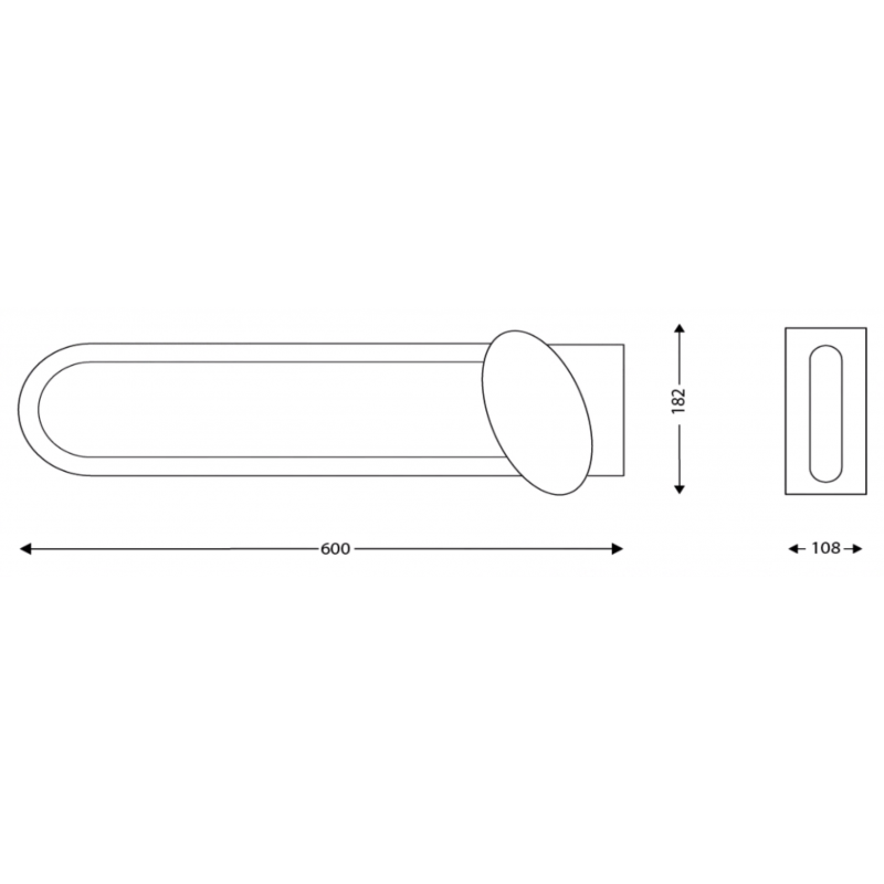 Anthracite gray folding grab handle model Metis JVD | Sanitary Supplies