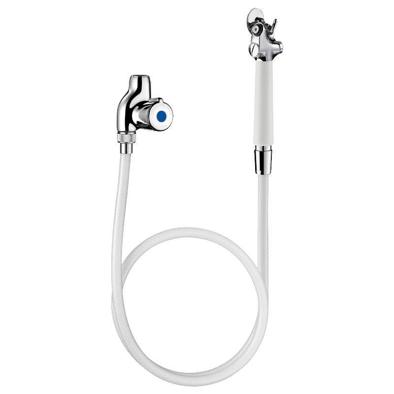 Nail washer key cut handle shower push button Delabie | Sanitary Supplies