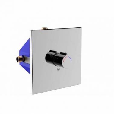 Grifo temporizado ducha mezclador, instalación empotrada, puls suave ...