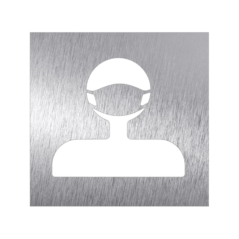 Pictogramme Covid en acier inoxydable marque Fricosmos | Fournitures ...